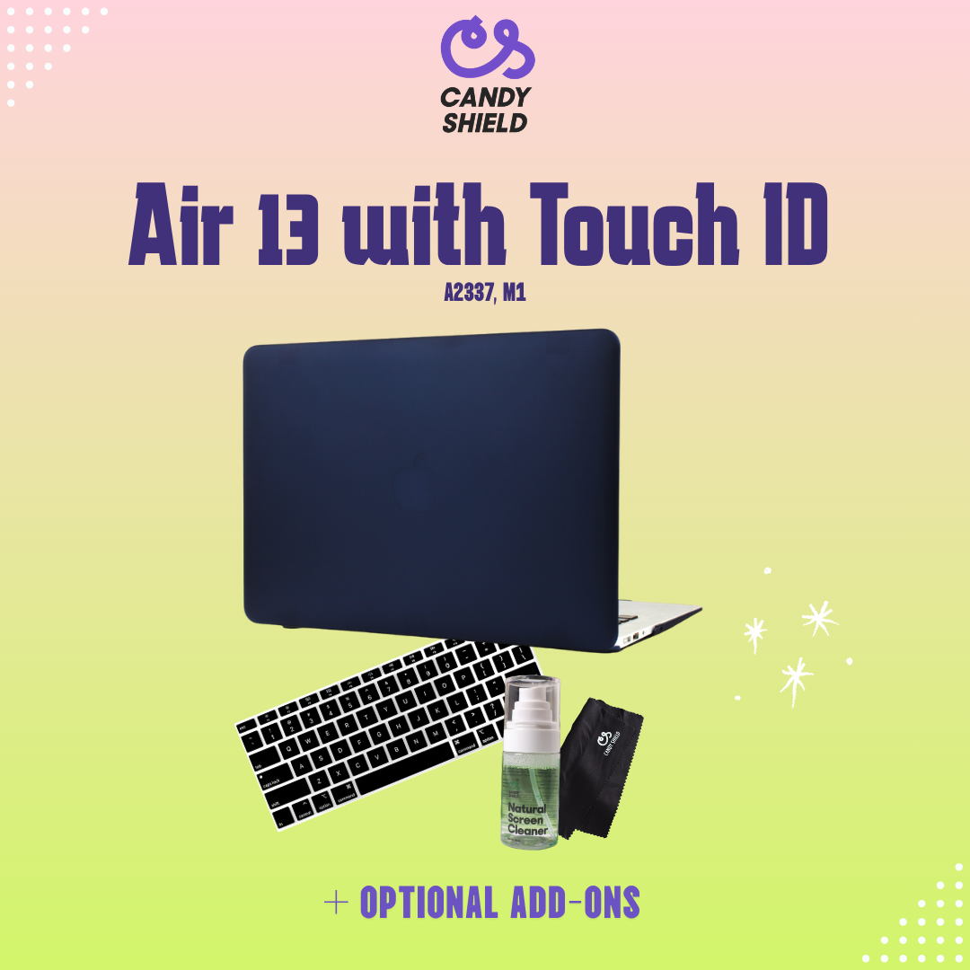 Bundle Macbook : Air 13 with Touch ID A2337 M1 – Candy Shield