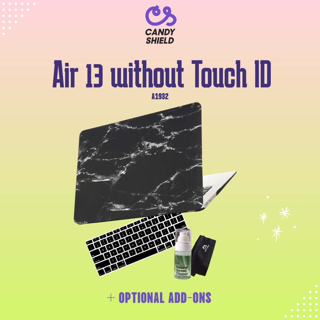 Bundle: Macbook Air 13 w/o Touch ID – Candy Shield